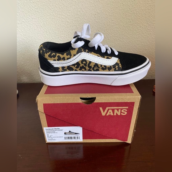 Vans | Shoes | Girls Cheetah Print Vans | Poshmark